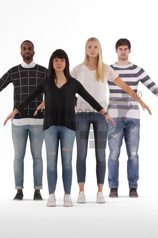 Bundle Casual Rigged 3d people | Best Of 3d Models